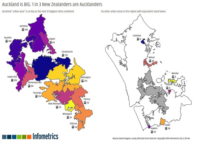 Best Of 2019: New Map Reveals The True Size Of Auckland NZ Herald ...